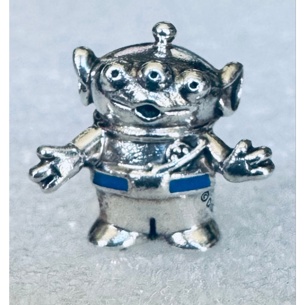 Pandora Disney Pixar Toy Story Alien Charm With Blue … - Gem
